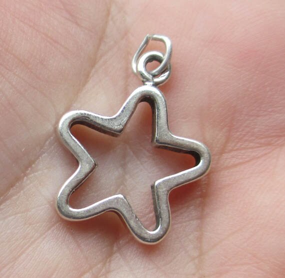 Sterling Silver Star Claspspiral Star or Star Frame You | Etsy