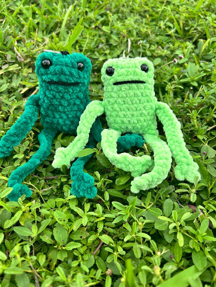 Crochet Leggy Frogs Keychain - Etsy
