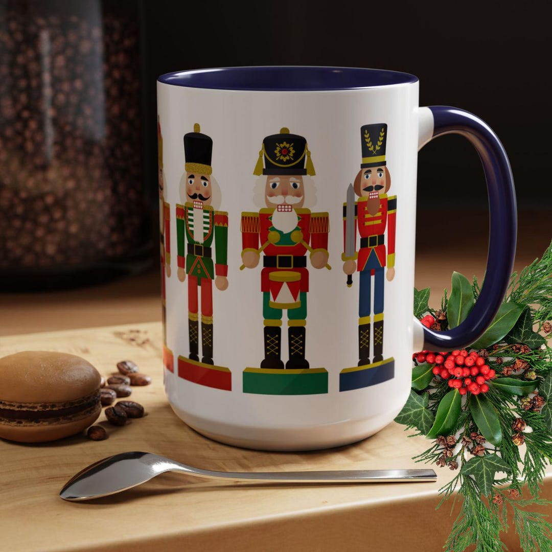 Nutcracker Holiday Mug 15oz, Christmas Nutcracker Mug, Holiday Nutcracker Mug - Etsy