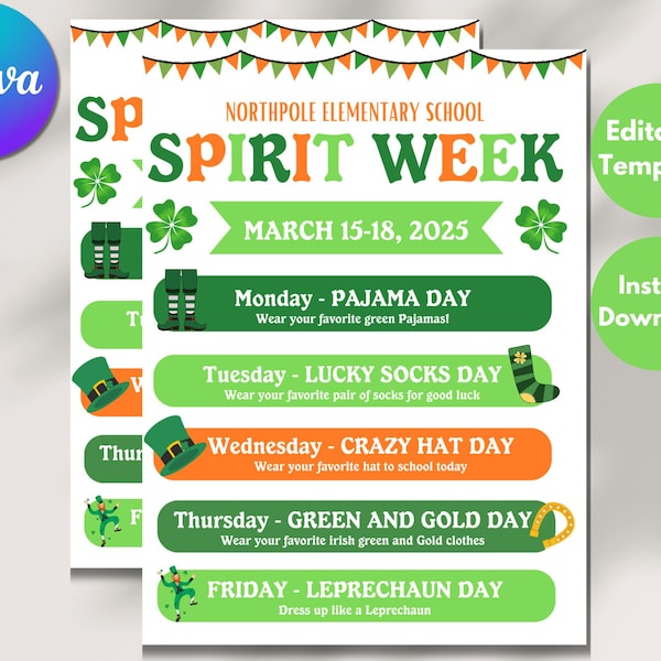 St Patricks Day Spirit Week - Etsy