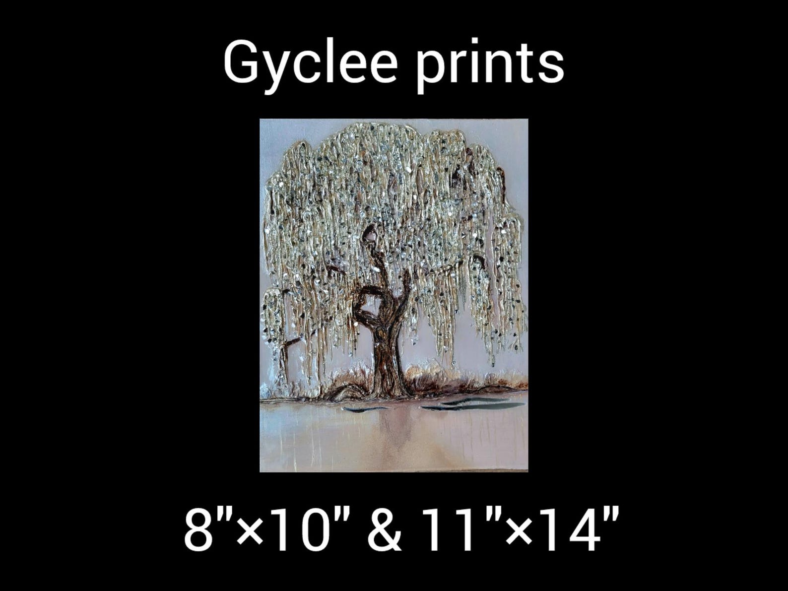 Weeping Willow Tree Original 3D Painting Personalized Anniversary Gift ...