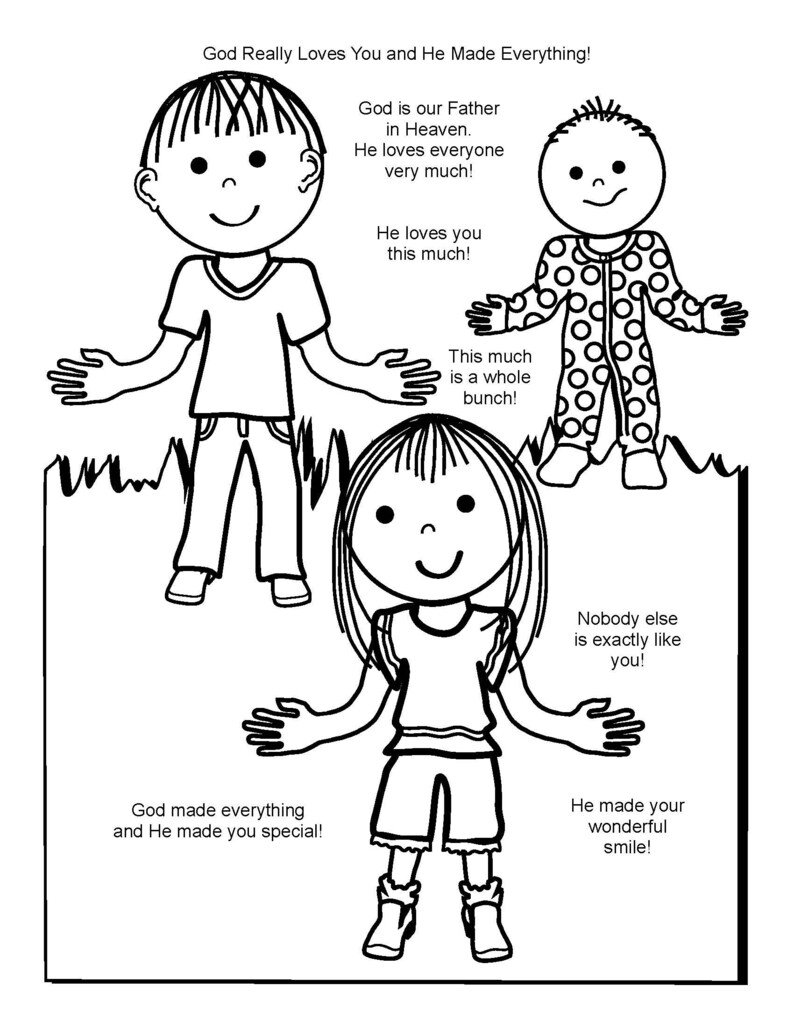 Christian Child Coloring Book! God Really Loves You Coloring Book ...