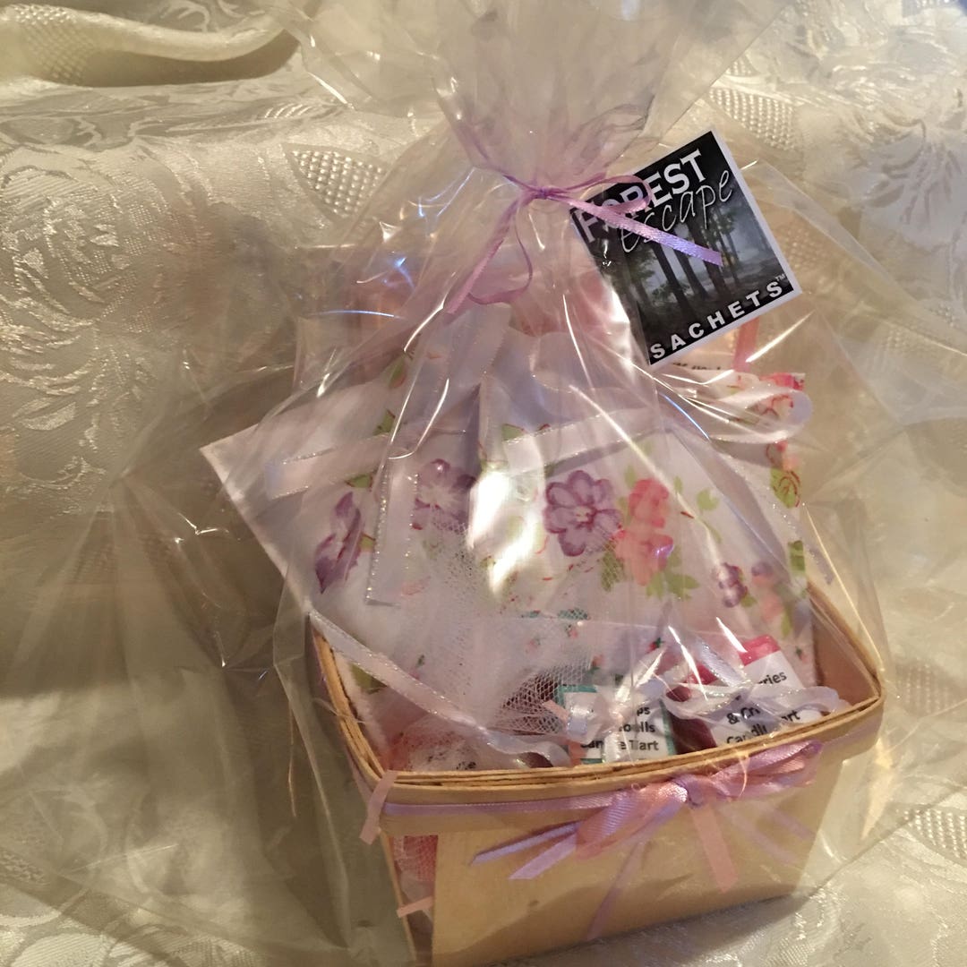 Strawberry Floral Gift Basket: Sachets, Notecards, Soap & More - Etsy