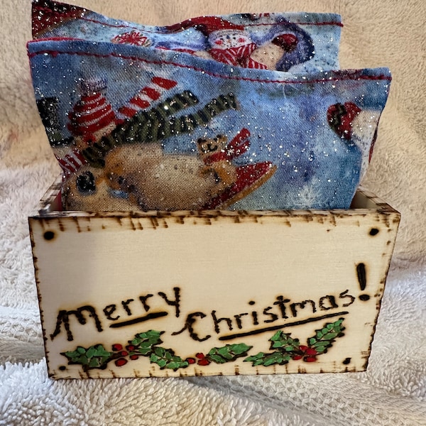 Crate Snowman - Etsy