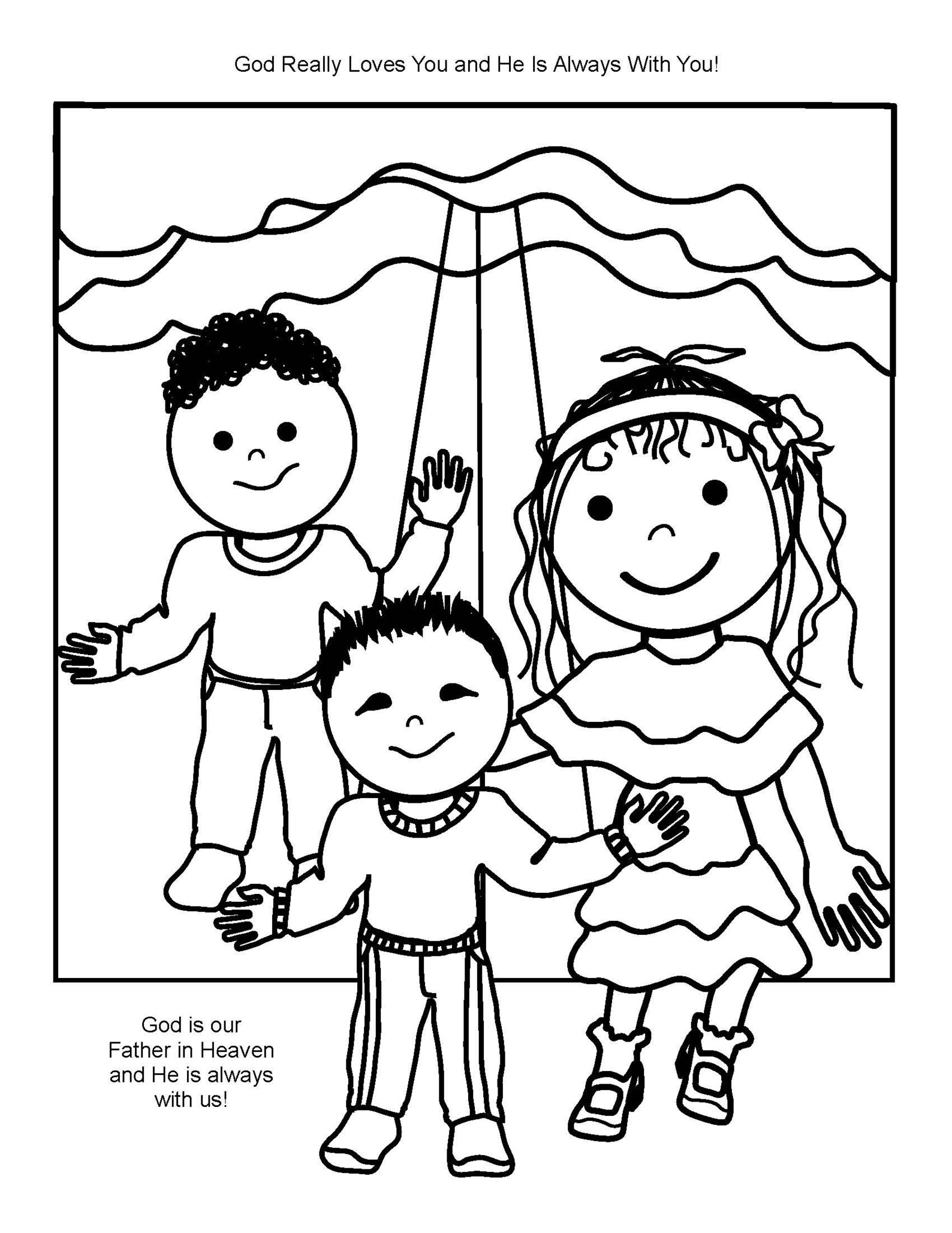 Christian Child Coloring Book! God Really Loves You Coloring Book ...