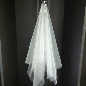 Square Cut Drop Wedding Veil - Etsy