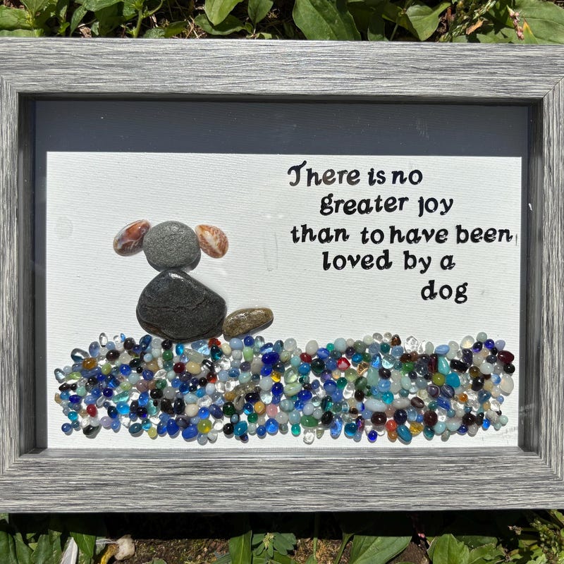 Pebble Art Dogs - Etsy