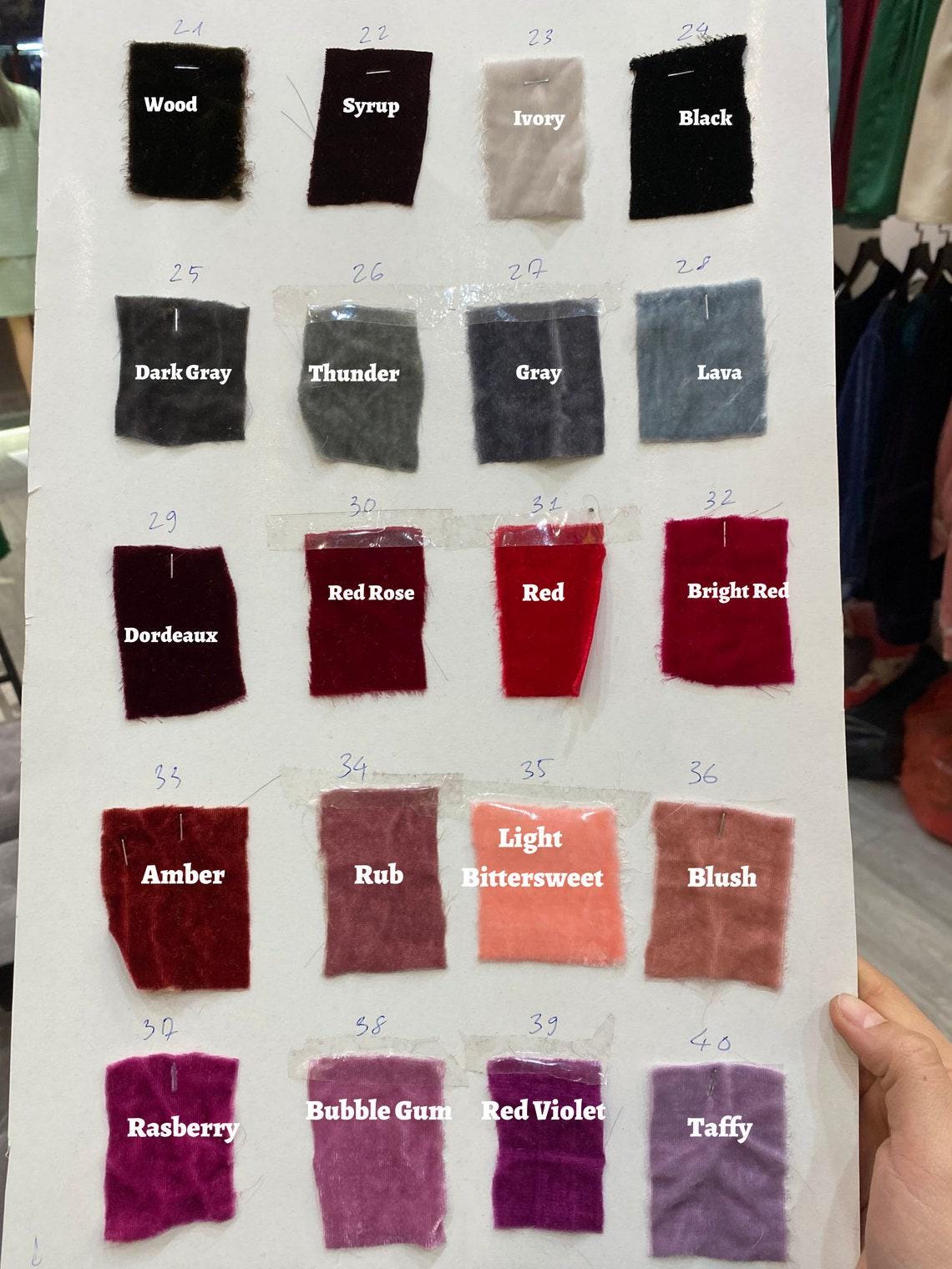 Salmon Silk Velvet Fabric, Mulberry Silk Velvet Fabric, Silk Velvet by ...