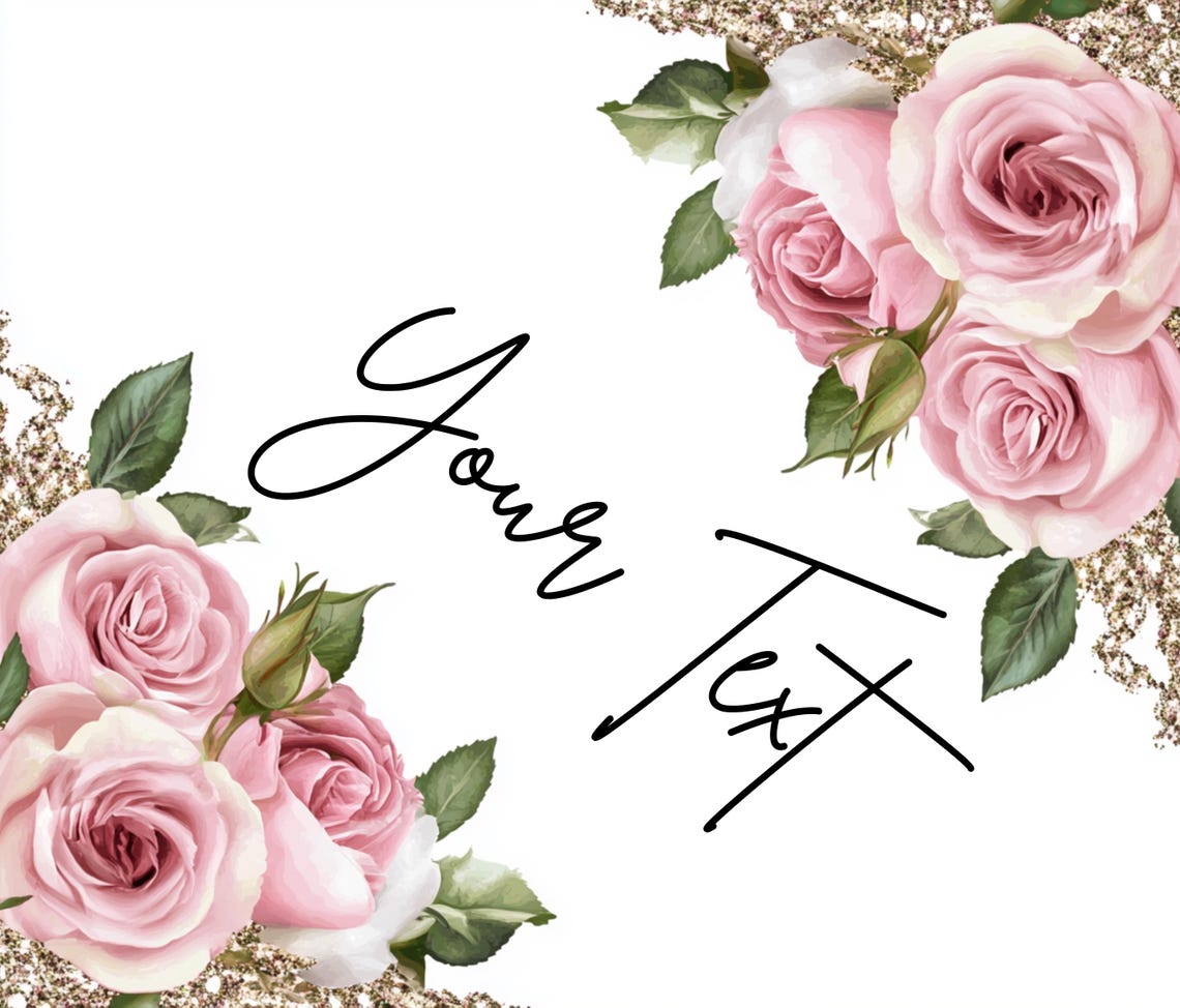 20oz Floral Tumbler, Custom Flower Design, Digital Floral PNG, Custom ...