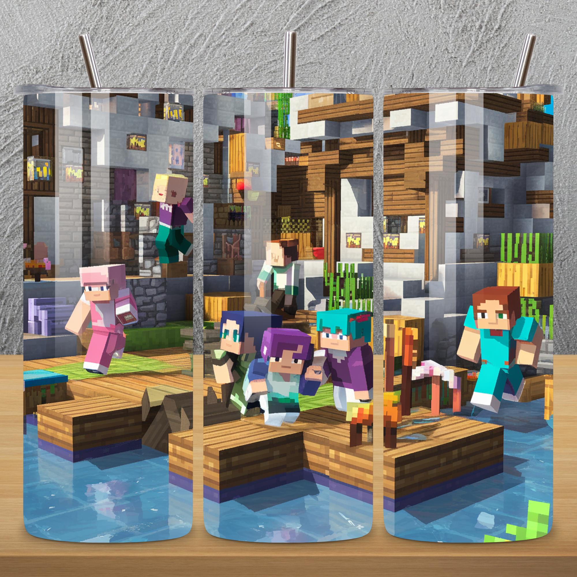 10 Minecraft Tumbler Wraps Bundle 20oz Sublimation Designs Digital ...