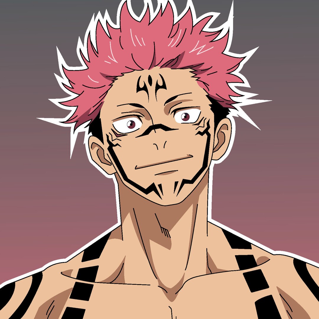 JJK Sukuna Vector File - Etsy