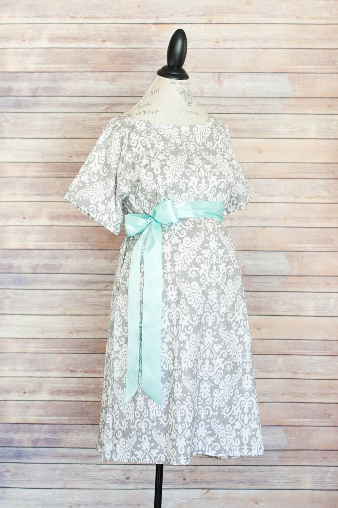 Maternity Hospital Delivery Gown Super Soft perfect Snaps for ...