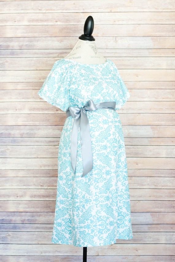 Maternity Hospital Delivery Gown Snaps for Breastfeeding | Etsy