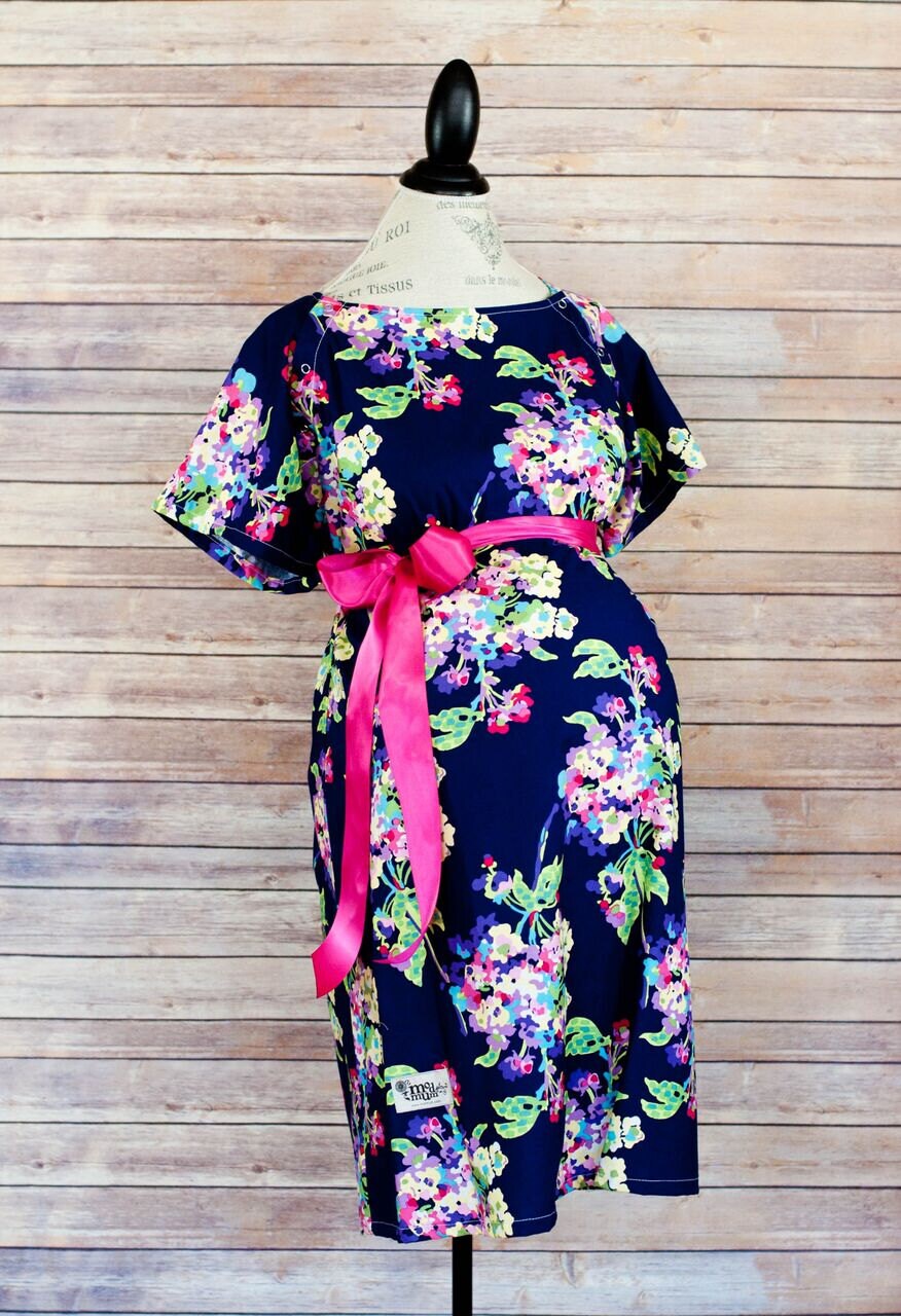 Maternity Robe Super Soft Cotton Darling on Expecting Moms | Etsy