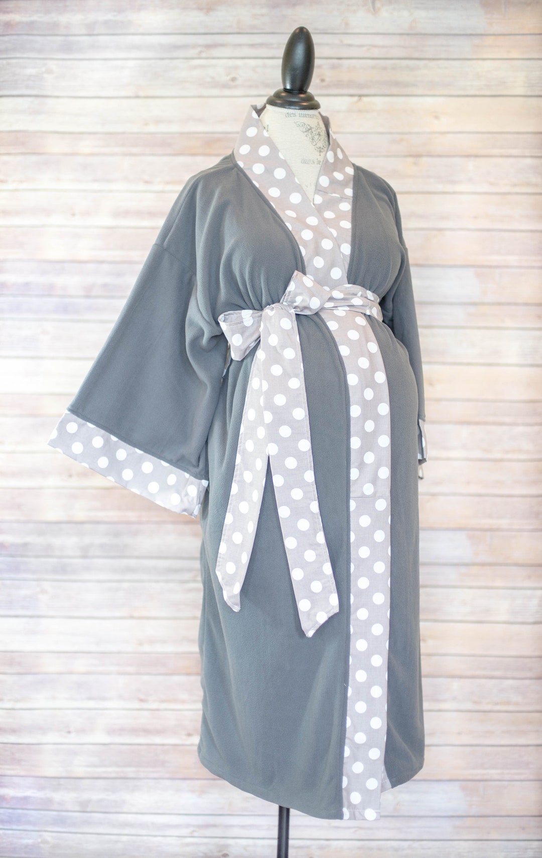 Maternity Robe - Super Soft Cotton - Darling on Expecting Moms ...