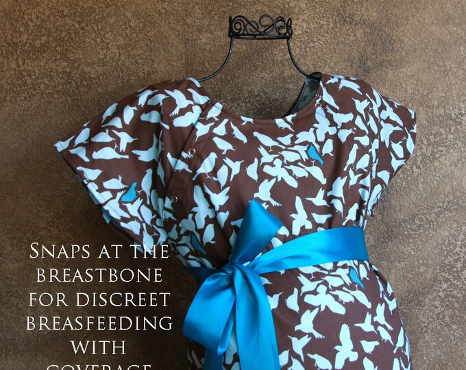 Maternity Hospital Gown in Elle Labor and Delivery Ready - Etsy