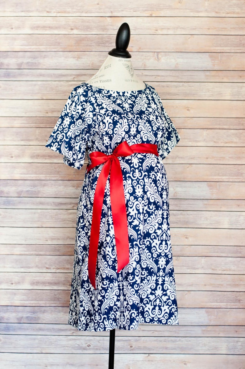 Maternity Robe Super Soft Cotton Darling on expecting moms | Etsy