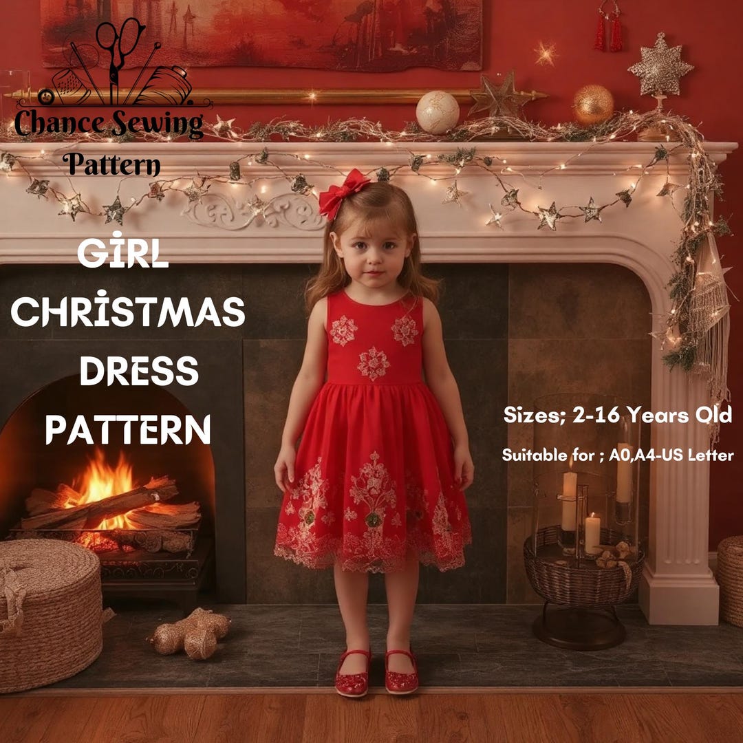 Girl Christmas Dress Pattern,kids Sewing Pattern,baby Clothes Sewing ...