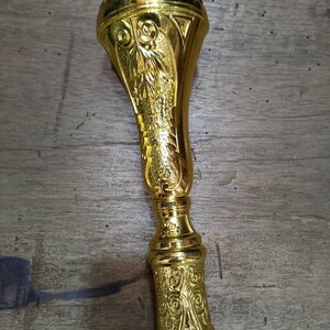 Black & Gold Chieftain Walking Stick: Igbo Wedding Isi Agu Attire - Etsy