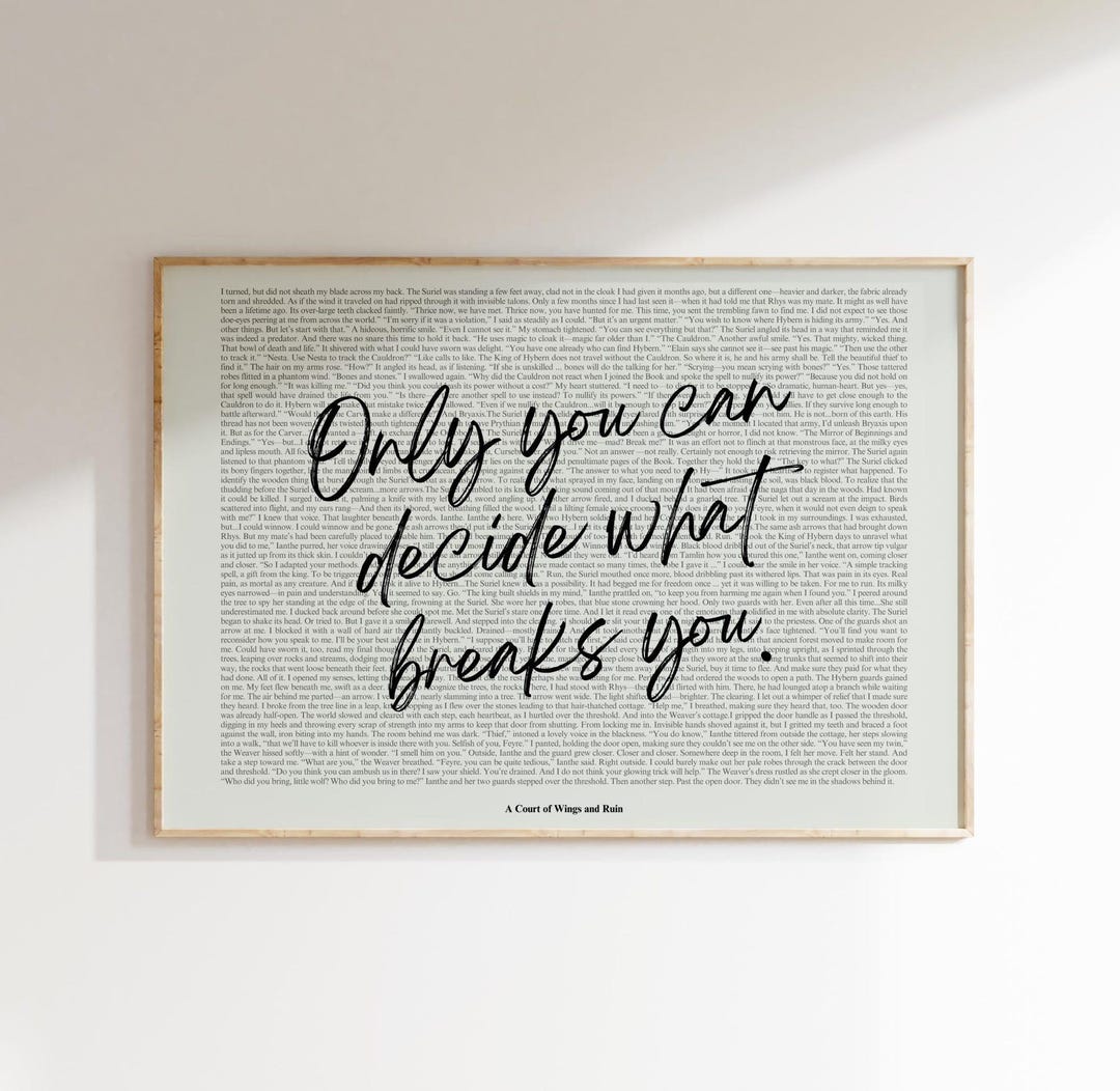 ACOTAR Wall Art Print Digital File, ACOWAF, Velaris, Book Quotes Prints ...