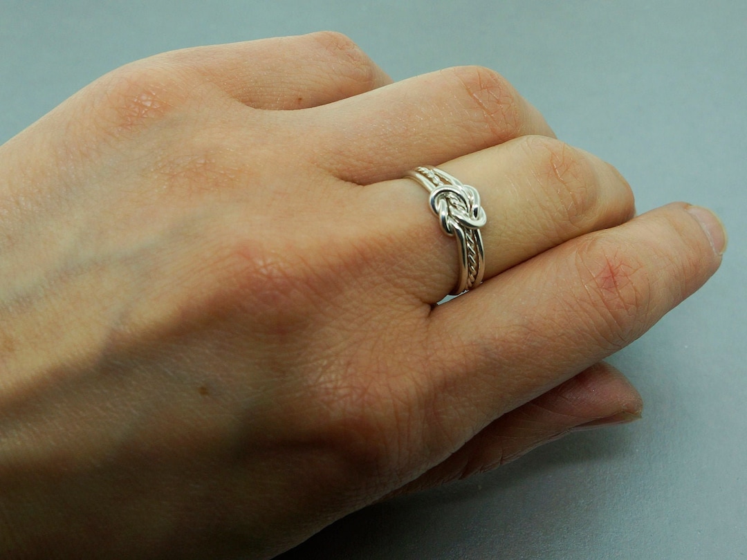 Love Knot Ring Ideal as Engagement Rings Sterling Silver Jewelry Ring ...