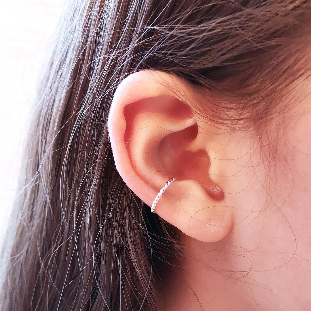 Conch Ear Cuff Best Bridesmaid Gift Twist Cartilage Wrap Earring Non ...