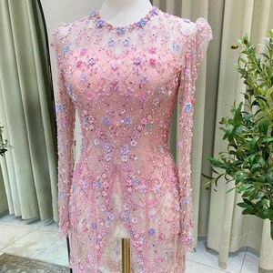 Custom of Kebaya Rose Gold. Kebaya Chantily. Looks Elegant and ...