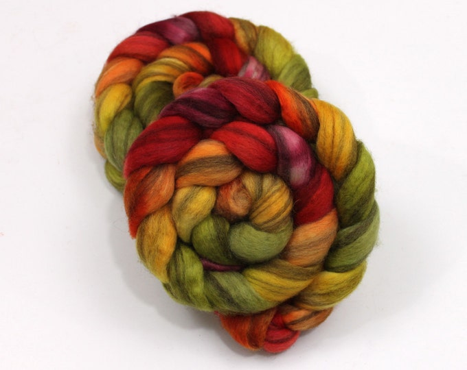 Mixed BFL Wool Roving Hand Dyed Roving for Felting or - Etsy