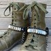 Tallest Swiss Military Style Gaiters or Spats in Oiled Black Leather W ...