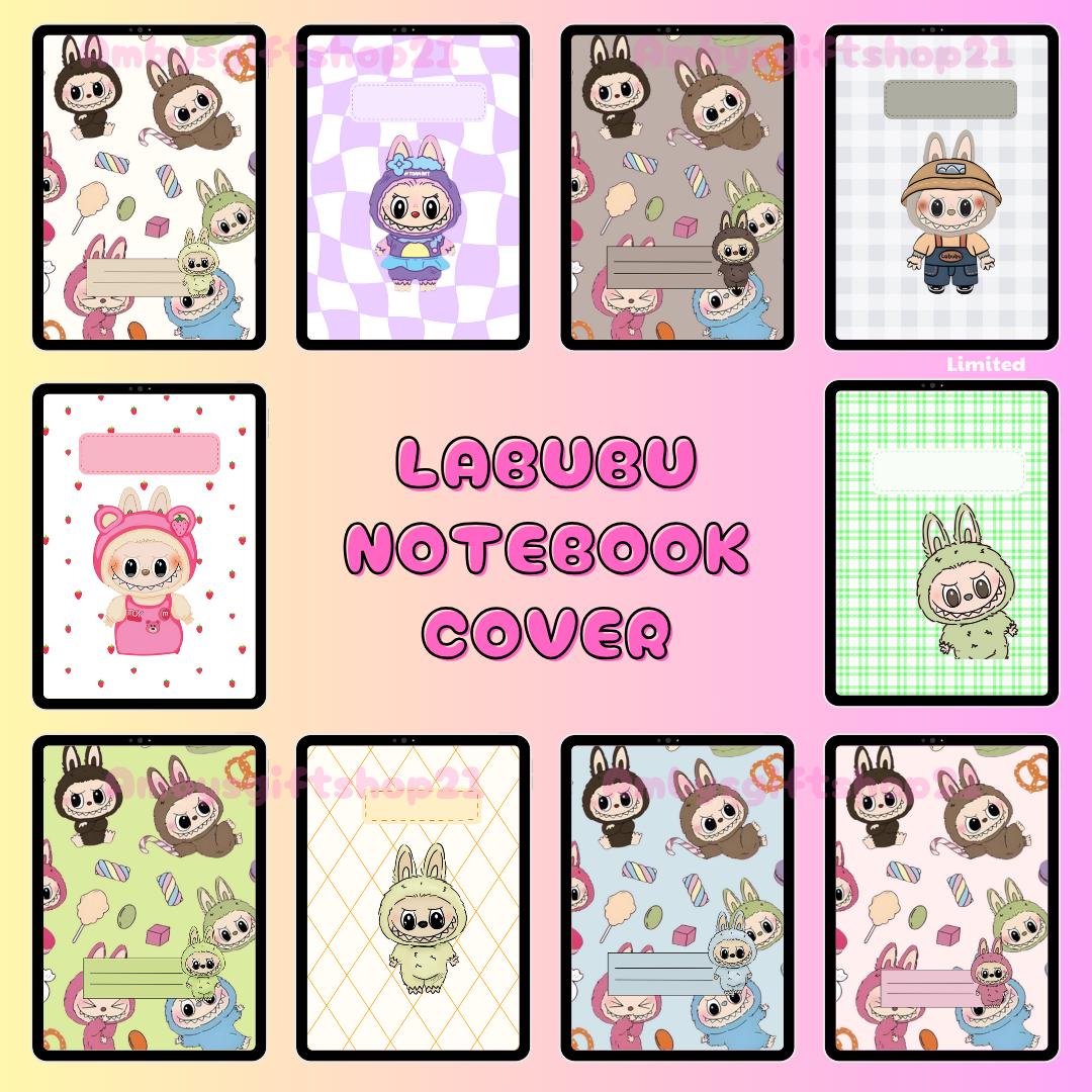 Labubu Notebook Cover 10+ Colorful Designs / Pastel Labubu / Notebook ...