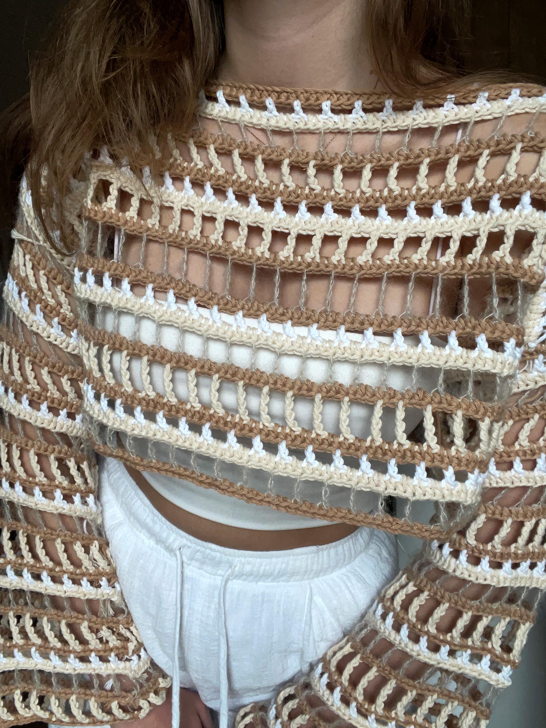 Crochet Mesh Top Pattern - Beginner Friendly Made-to-measure PDF - Etsy