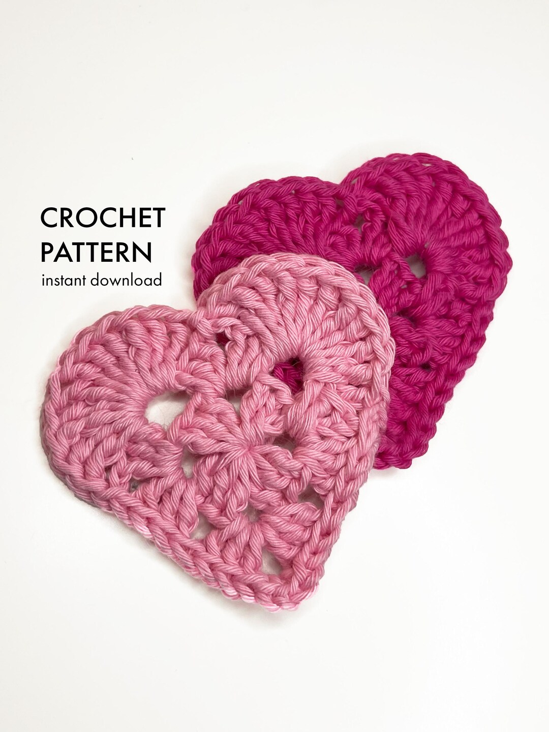 Crochet Granny Heart Easy PDF Pattern, Instant Download - Etsy