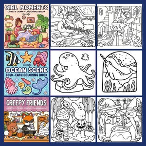 7500+ Coloring Pages Ultimate Bundle, Coloring Book Bundle, Girl ...