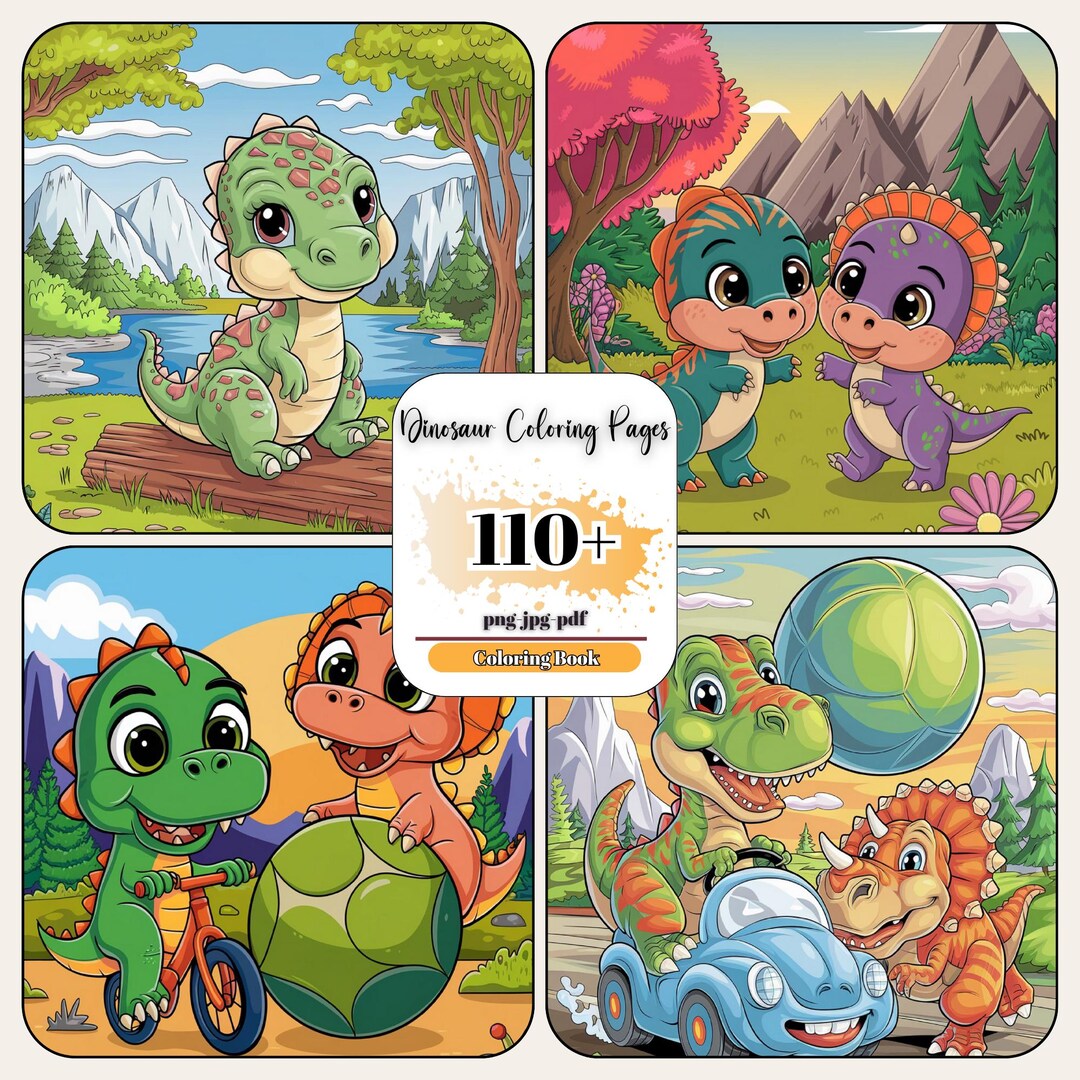 Dinosaur Coloring Books , Dinosaur Coloring Pages for Kids , Dinosaur ...