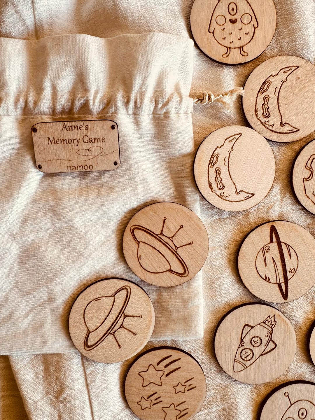 Personalized Memory Game - Astronaut Theme - Etsy