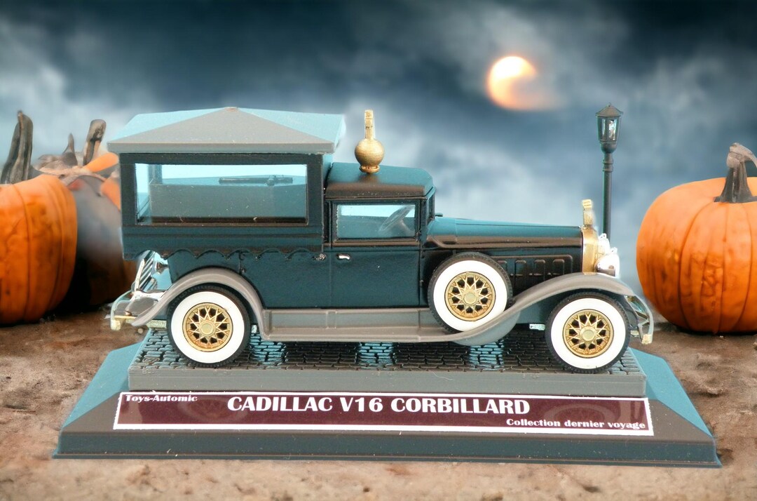 Cadillac V16 Hearse Coffin Halloween 1/43 Metal Old Stock Rare - Etsy