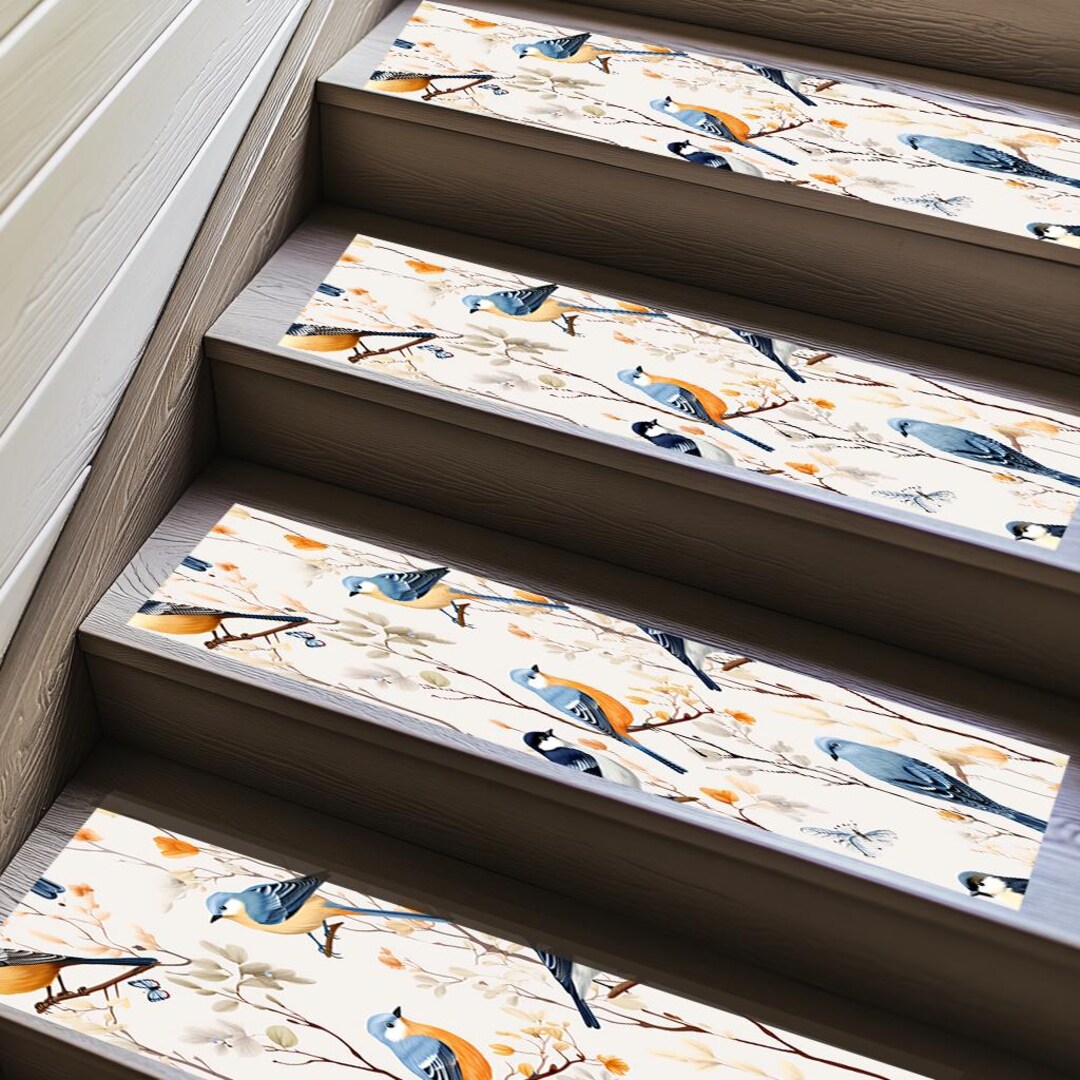 Patterned Stair Mats, Stylish Stair Mats for Home Decor, Non-slip Stair ...