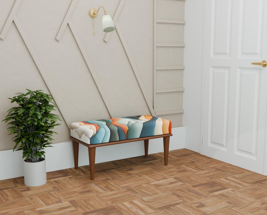 Abstract Bench, Gothic Long Seat, Home Decor Bench, Ottoman Seating ...