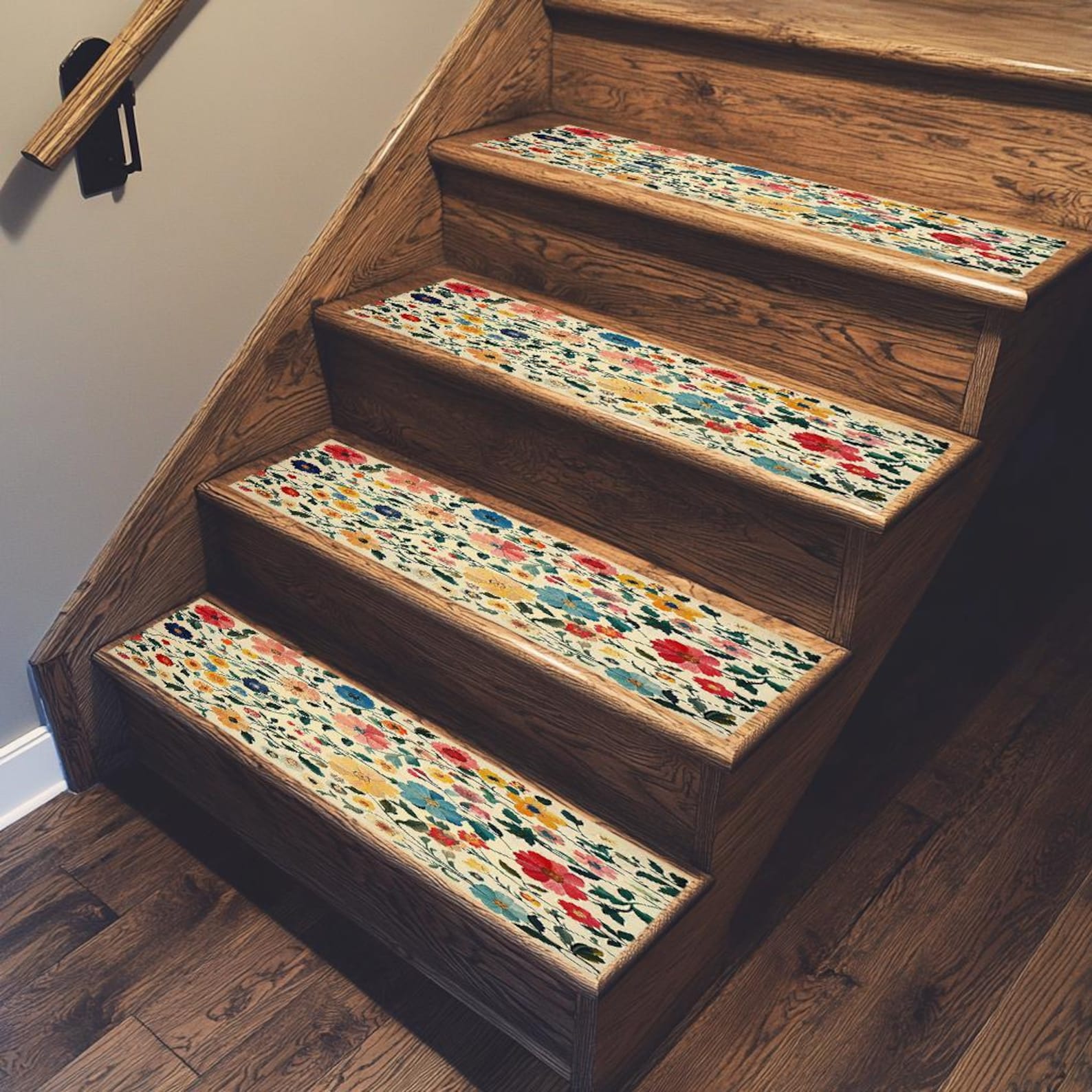 Floral Stair Mats, Premium Stair Mats, Eco-friendly Stair Mats, Stair ...