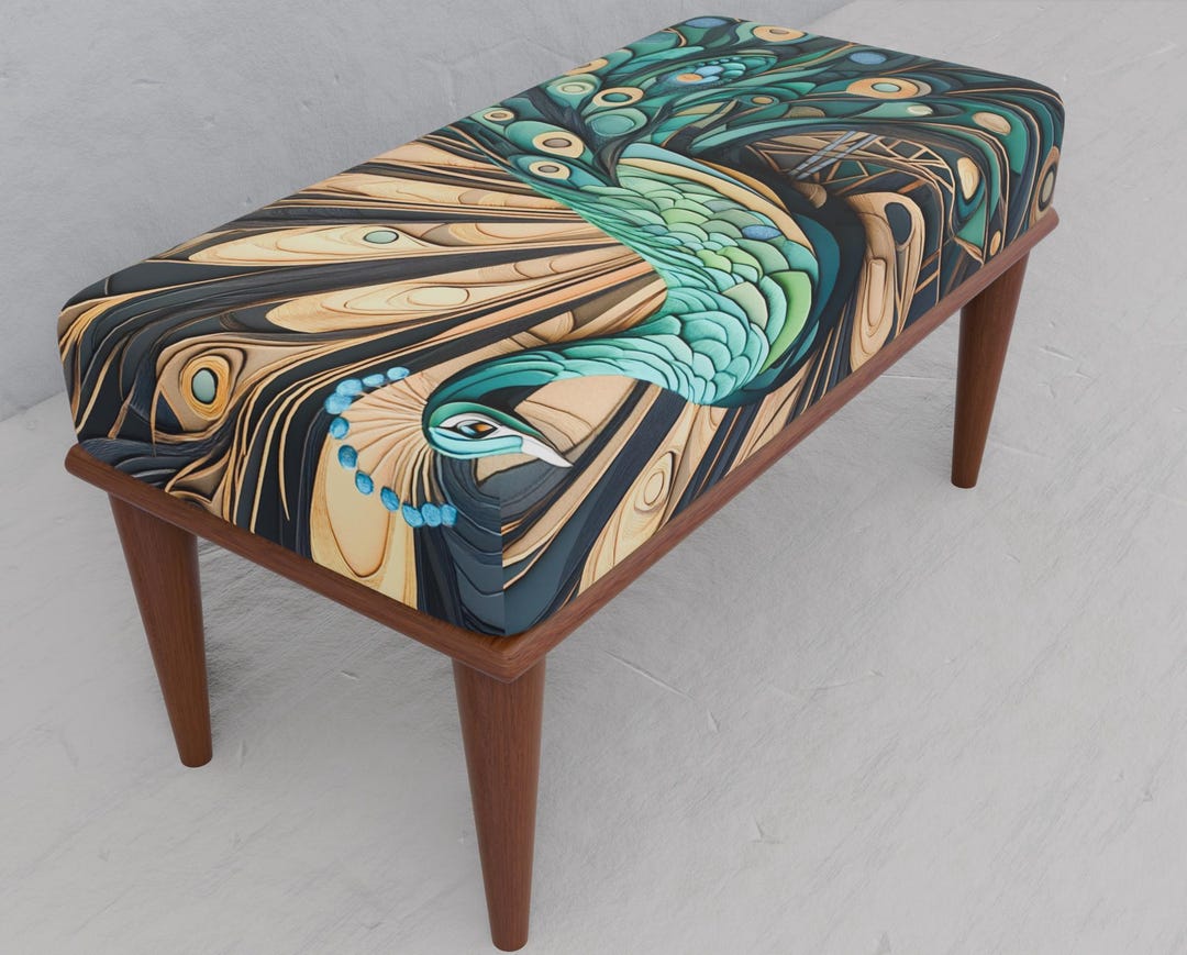 3D Design Bench, Decorative Bench, Modern Bench, Animal Print Bench ...