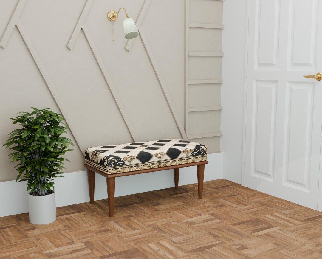 Checker Design Bench, Luxury Bench, Sofa Companion, Soft Bench, Dining ...