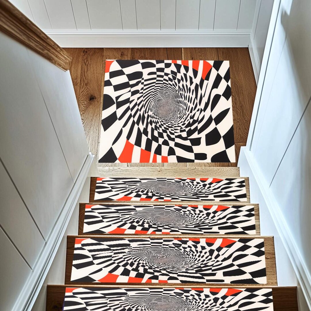Illusion Design Stair Mat, Durable Stair Mats, Super Soft Stair Mats ...