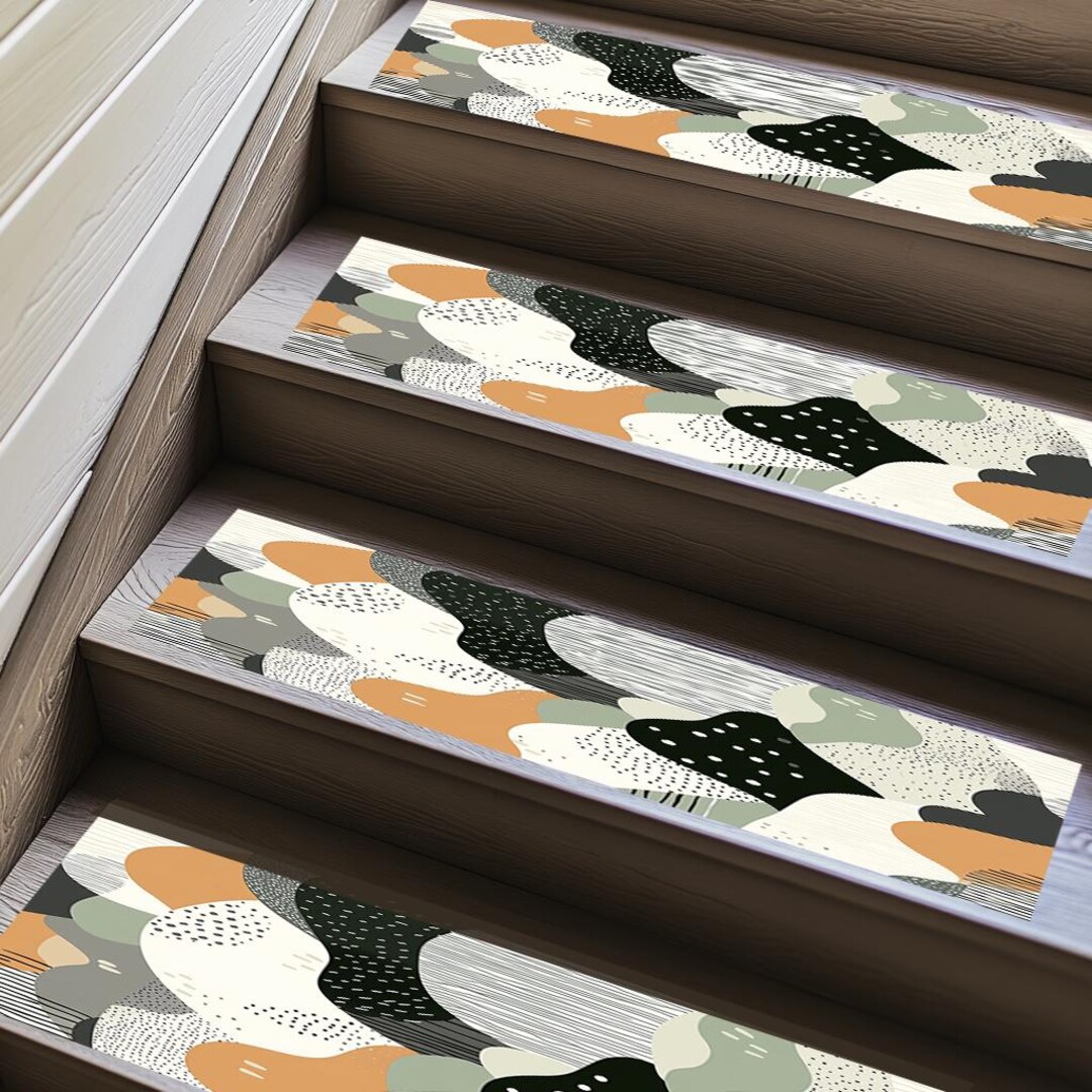 Artistic Design Stair Mat, Textured Stair Mats, Varied Sizes Stair Mats ...