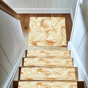 Elegant Stair Mats, Patterned Stair Mats for Stylish Homes, Non-slip ...