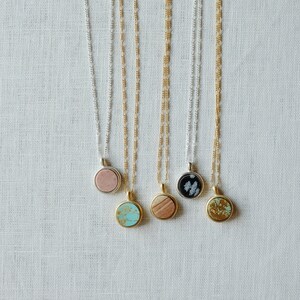 Token Necklace Custom Cut Stone Pendant - Etsy