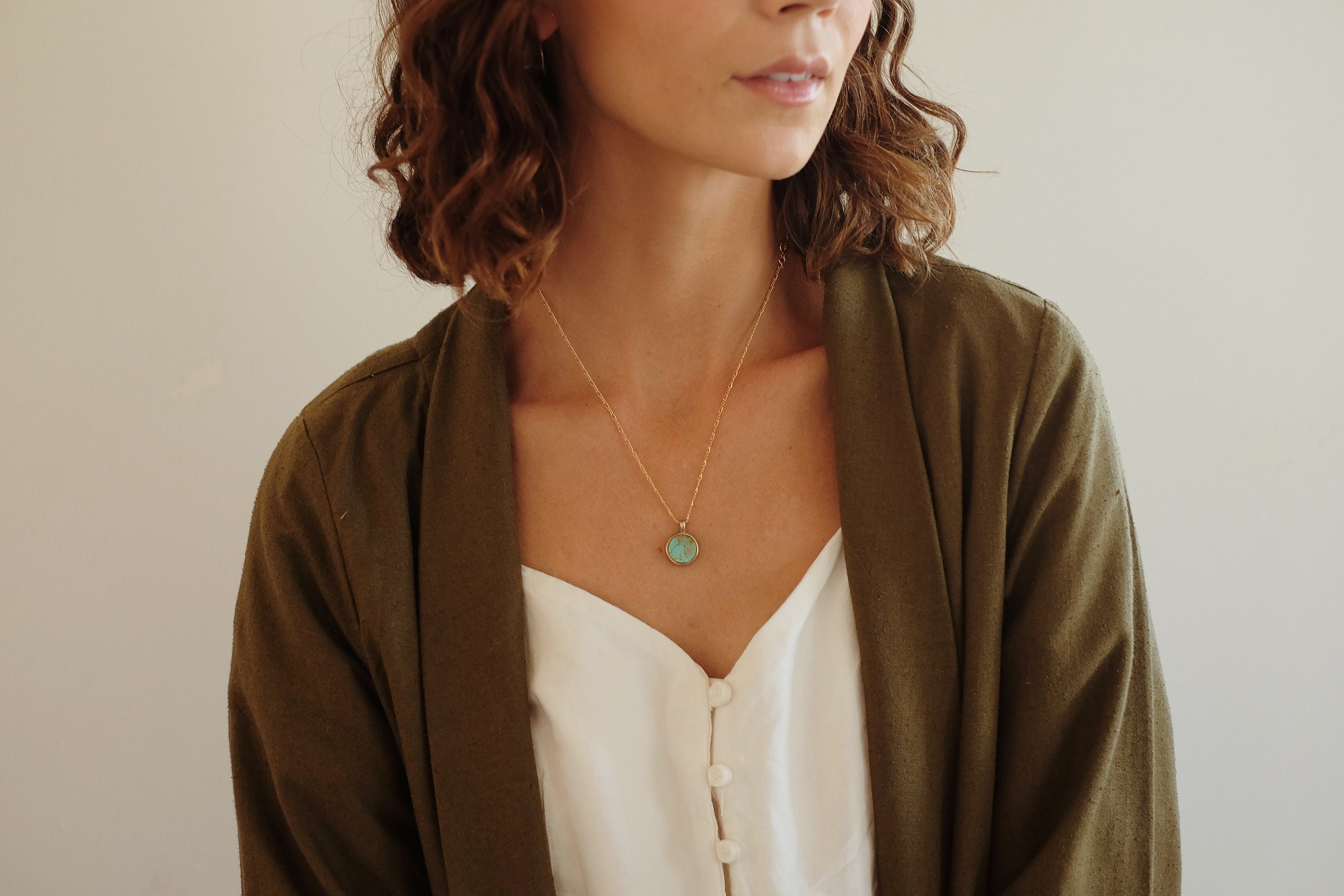 Token Necklace Custom Cut Stone Pendant | Etsy