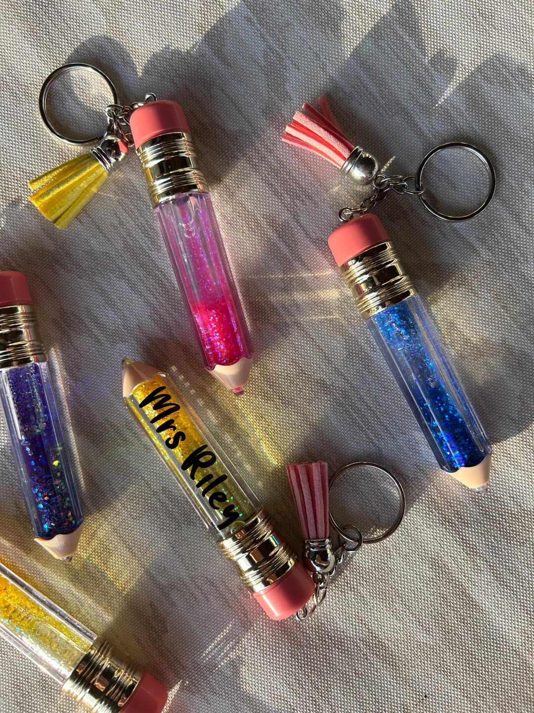 Pencil Keychains for Teachers, Teacher Gifts, Teacher Appreciation Week ...