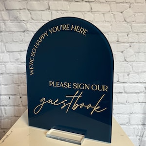 Wedding Guest Book Sign, Arch Acrylic Wedding Sign - Etsy