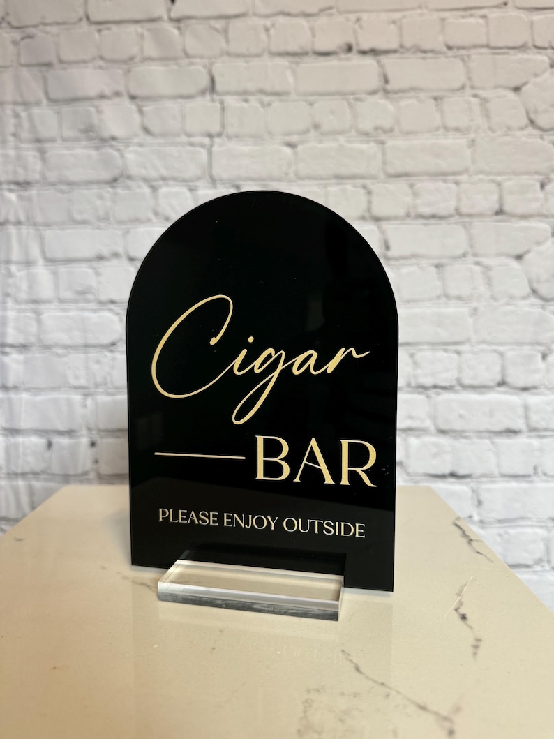 Arch Cigar Bar Sign | Wedding Cigar Bar | Cigar Bar | Cigar Bar Sign ...