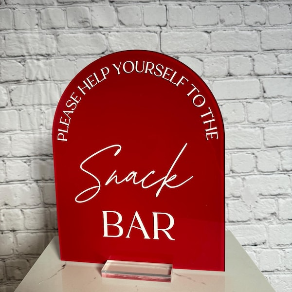 Snack Bar Sign - Etsy